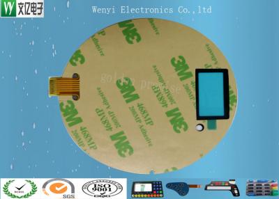China High Glossy Metal Dome Backlight Membrane Switch	With Aluminum Backplate for sale