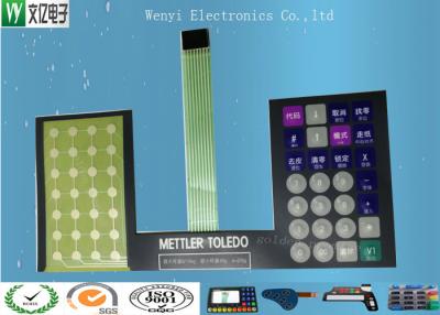 China Round Key FPC Membrane Switch , Push Button FPC Membrane Switch For Electronic Scale for sale