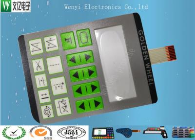 China Clear LCD Window Embossing Membrane Switch Keypad With High Glossy for sale