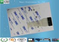 China Polydome Switch Membrane Touch Panel With Nicomatic Connector , 3M9448 Adhesive for sale