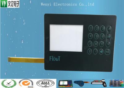 China Illuminated Waterproof Membrane Switch With Numerical Serial Number Digital Print for sale