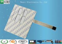 China Clear Window Polydome Switch Membrane Control Panel With 8 Pin Female Connector for sale