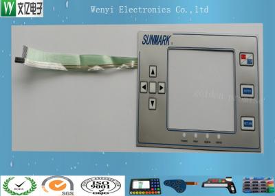 China 4 LED Embossing Membrane Switch , Pet Membrane Touch Switch 2 Female Connectors for sale