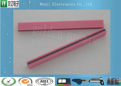 China Pink Foamed Heat Seal Connector , Rubber Conductive Flexible Flat Cable Connector for sale