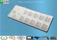 China White Print 50 Degree Silicone Rubber Keypad Laser Engraved Non Removable for sale