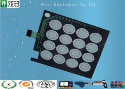 China PET 0.125mm Base Capacitive Touch Button Circuit FPC Membrane Switch Customized for sale