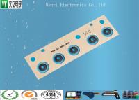 China Round Dimpled 8mm Tactile Metal Domes Light Guide Film Stable In Touch Force for sale