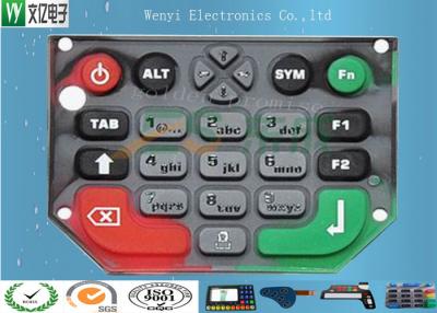 China Custom Membrane Keypad , Silicone Numeric Keypad High Gloss Oil Treatment for sale