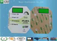 China Flat Glossy Anti - UV Polyester Membrane Switch Transluent LCD Window Overlay Gradual Color 0.125mm for sale