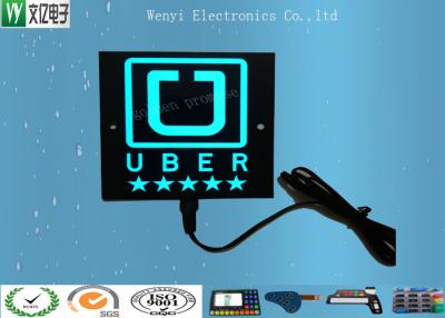 China 3.3V Driver EL Illuminate Backlight Panel Flat Membrane Switch PET Glossy Overlay for sale