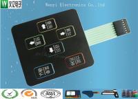 China 3D Square Keys Embossing Membrane Switch With ChangJiang Brand Female 2.54, 4 Pin Connectors for sale