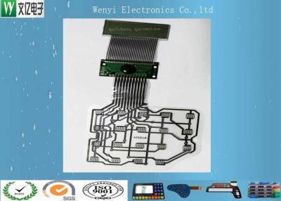 China Customized PET Flex Circuit Cable 14 Pin Connector Three Layers Two Sides ESD Shield Layer for sale