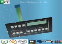 China Clear LED Window Polydome Push Button Embossing Membrane Switch Overlay With Pin Female Connector for sale