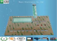 China Clear LED Window Polydome Push Button Embossing Membrane Switch Overlay With Pin Female Connector for sale