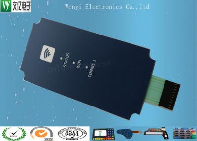 China WIFI Use Flat Membrane Switch F150 Overlay 10 Pin Female Connector 3M468MP for sale