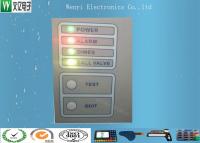 China 7 Keys Silk Screen Print Metal Dome Membrane Switch Embossing for sale