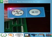 China Side Light LED Backlit Embossing Membrane Switch With Polydome for sale