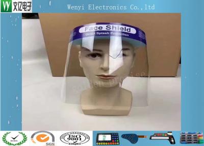China Medical High Transparency Splash 03.mm PC Face Mask For Patient for sale