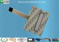 China PET Circuit Connectors 1.0mm Membrane Touch Switch Long Clear Window for sale
