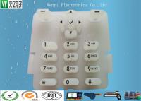 China 2 Color Silk Screen Print Carbon Pill Contact Silicone Rubber Keypad for sale