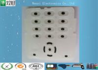 China 2 Color Silk Screen Print Carbon Pill Contact Silicone Rubber Keypad for sale