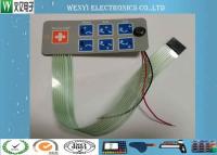 China 7 Keys Silk Screen Print Embossing Membrane Switch for sale