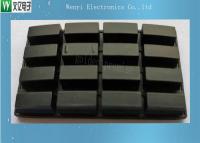 China Black Conductive 16 Keys Matrix 50 Degree Silicone Rubber Keypad for sale