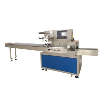 China Hot Sale Stainless Steel PLC Servo Motor Flowing Wrapping Machine Toast Bread Packing Machine for sale