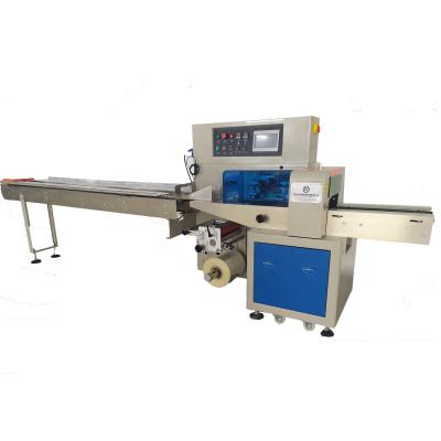 China Hot Sale Heat Sealer Package PLC Servo Motor Flowing Wrapping Machine Face Mask Packing Machine for sale
