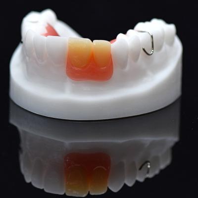 China Acrylic Flipper Removable Overdenture Customized Removable Acrylic Denture for sale