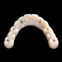 China Full Arch Zirconia Hybrid Bridge Zirconia Crown Bridge Customized for sale