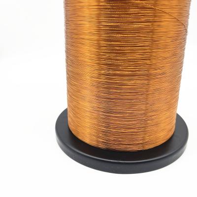 China Awg 38 0.10mm Enameled Copper Magnet Wire Solderable Adhesive Self Bonding Hot Wind for sale