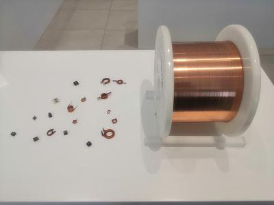 China Class 220 Magnet Coil Flat Enameled Copper Motor Winding Wire for sale