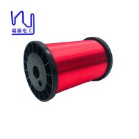 China High Temperature Copper Magnet Wire Red Color 0.04mm Hot Wind Self Adhesive for sale