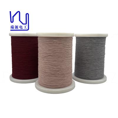 China Ul Certified Red Color High Frequency Litz Wire 0.071mm*30 Silk Covered for sale