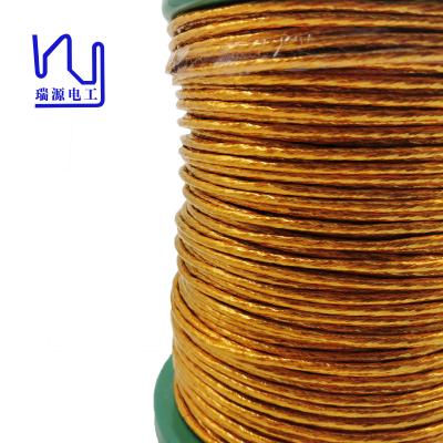 China 0.40m*60 Strands Enamel Covered Wire Temperature 155 Pi Mylar Film for sale