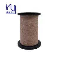 China 1ustc-F 40awg /10 Enamel Coated Wire Nylon / Polyester Served Silk Covered for sale