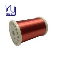 China 40 Awg Self Bonding Wire Red Color 0.08mm Hot Wind / Solvent for sale