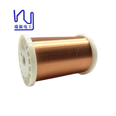 China 2UEW 155 Soldering Enameled Wire 0.03mm Alcohol / Solvent For Speaker for sale