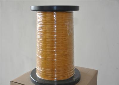 China Copper Wire Class B 130C Yellow Color 0.15mm Insulated TIW Wire for sale
