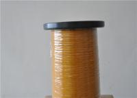China CLASS B / F Triple Insulated Litz Wire 0.2*7 Mm High Purity Copper Yellow for sale