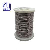 China 38 Awg Litz Copper Wire 0.1mm / 600 Silk Covered Nylon Wrapped Stranded for sale