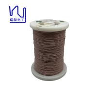 China Ustc Awg38 Copper Litz Wire 0.1mm Strands Twited White Silk Covered Enameled for sale