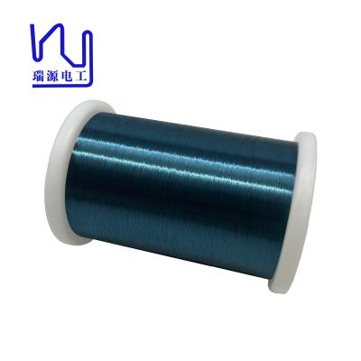 China 42.5 Awg Soldering Magnet Wire Color Blue 2uew155 Enameled Copper for sale