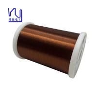 China 2uew155 40 Awg Enamel Coil Wire 0.08mm Brown Color Motor Winding Insulated Solid for sale