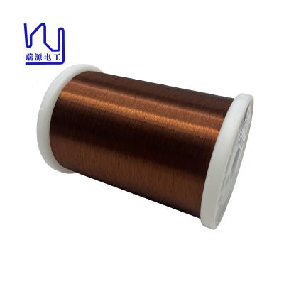 China 2uew155 40 Awg Enamel Coil Wire 0.08mm Brown Color Motor Winding Insulated Solid for sale