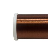 China 2uew 155 0.08mm Enamelled Copper Wire Brown Color Magnetic For Winding for sale