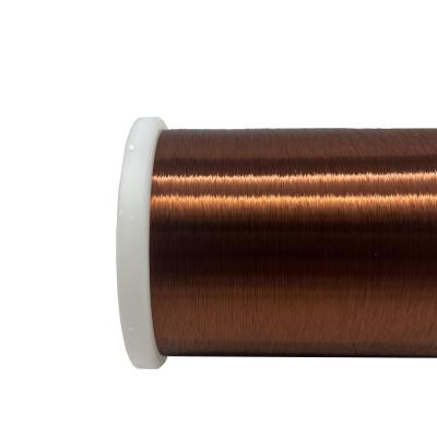 China 2uew 155 0.08mm Enamelled Copper Wire Brown Color Magnetic For Winding for sale