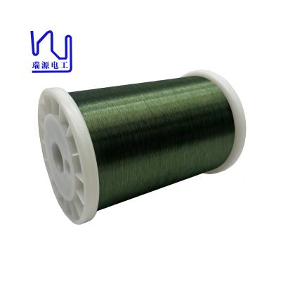 China 2uewf Swg 48 Enameled Magnet Wire Green Color Copper For Motor Winding for sale