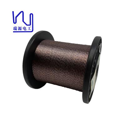 China Solderable Blue Color Copper Stranded Wire 0.125mm*2 Winding Using for sale